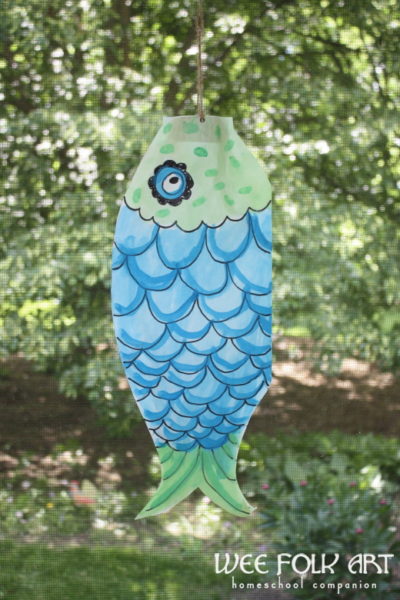 How to Make A Japanese Fish Kite - Homeschool Companion