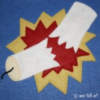 Firecracker Applique Block – Wee Folk Art