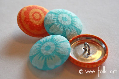 Fabric Button Tutorial – Wee Folk Art