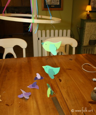 Paper Bird Mobile Tutorial – Wee Folk Art