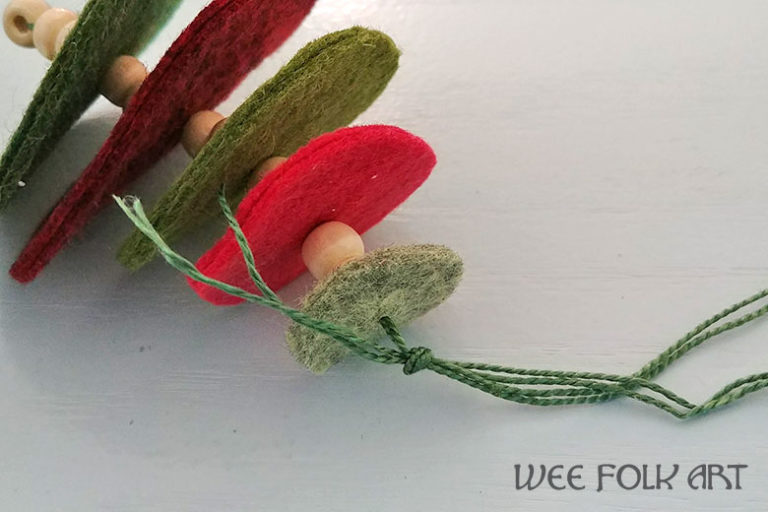Stacked Wool Felt Christmas Tree Ornament – Wee Folk Art