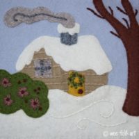 Log Cabin Applique Block – Wee Folk Art